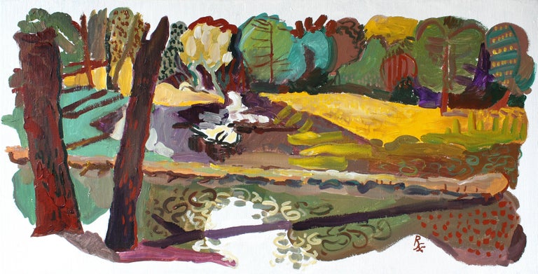 Robert Hofherr - Natural Bridge, Original Painting For Sale at 1stDibs