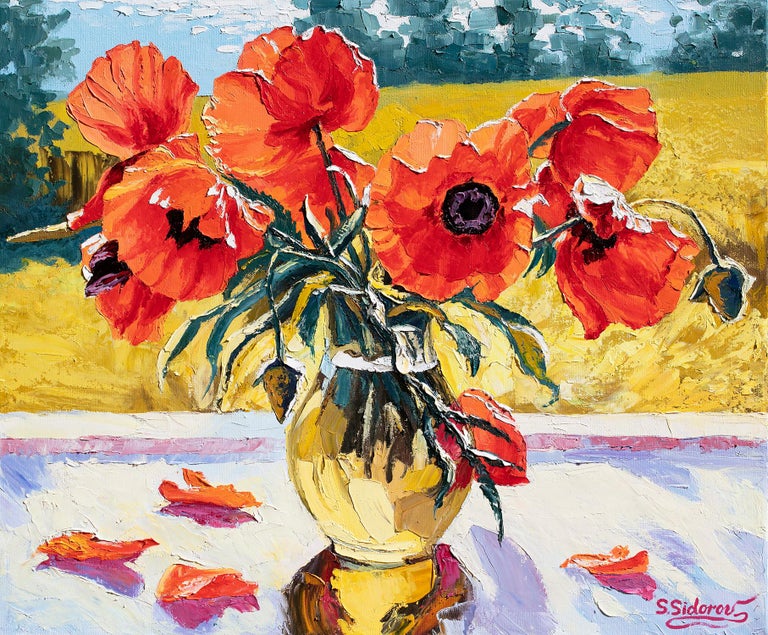 Stanislav Sidorov - Summer Sunny Day, Oil Painting For Sale at 1stDibs