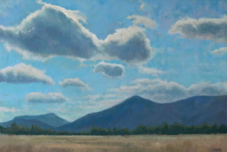 Aruna Rao - Clouds over the Rockies, Oil Painting For Sale at 1stDibs