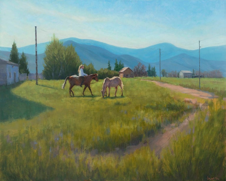 Aruna Rao - My Happy Place, Oil Painting For Sale at 1stDibs