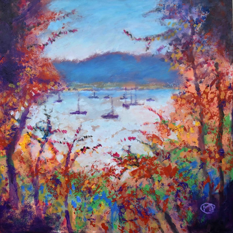 Kip Decker - Autumn Harbour, Original Painting For Sale at 1stDibs ...