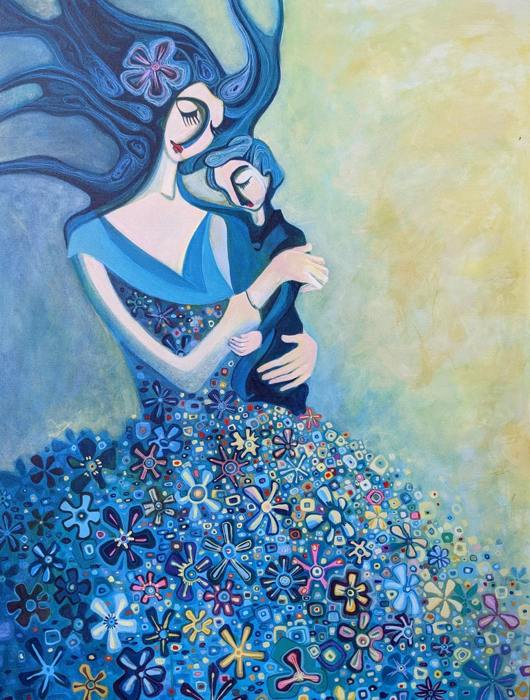 Diana Elena Chelaru - Arms of an Angel, Original Painting For Sale at ...