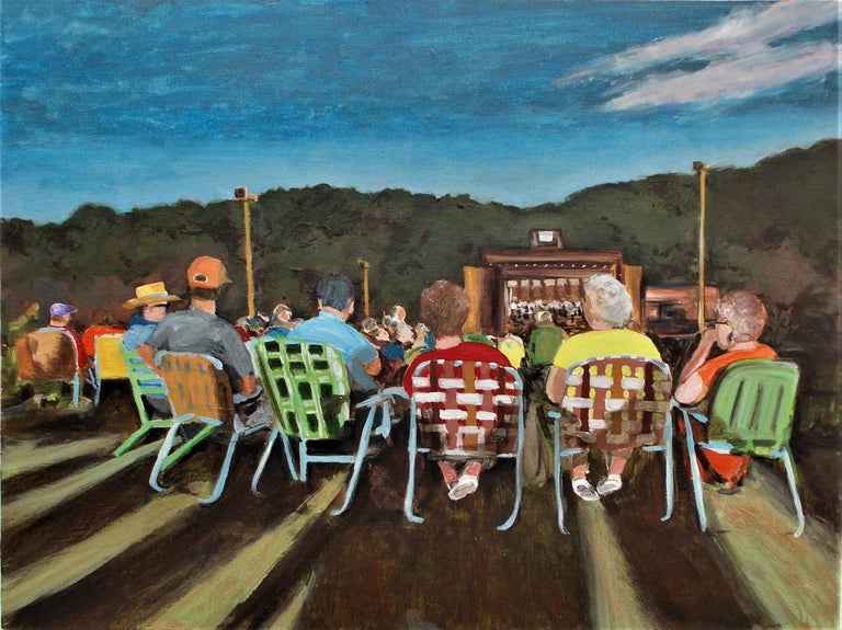 Benjamin Thomas - Summer Symphony, Original Painting For Sale at 1stDibs