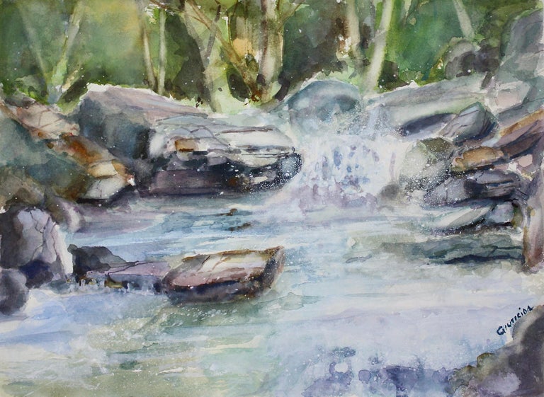 Joe Giuffrida - Mountain Stream 1, Original Painting For Sale at 1stDibs
