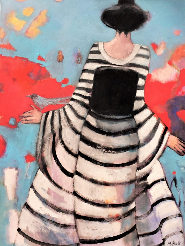 Mary Pratt - Mod Geisha, Oil Painting For Sale at 1stDibs