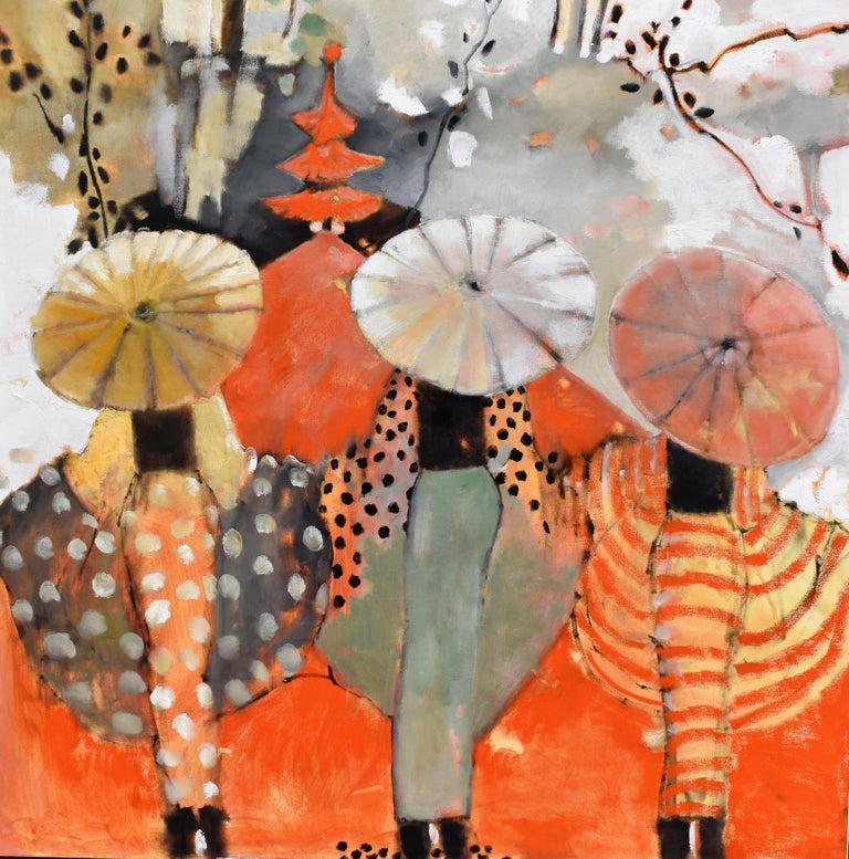 Mary Pratt - The Red Temple, Oil Painting For Sale at 1stDibs