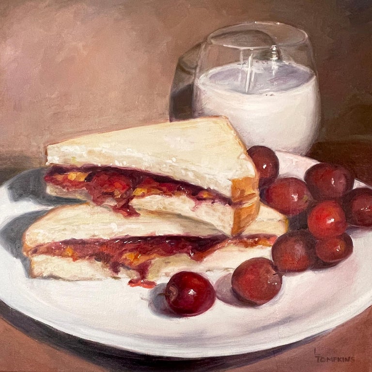Lynne Tompkins Brice - Battle of the Grapes, Oil Painting For Sale at ...