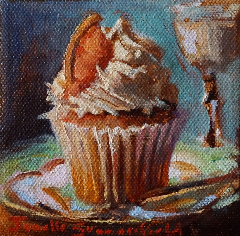 Jonelle Summerfield - Cupcake with Orange Slice, Oil Painting For Sale ...
