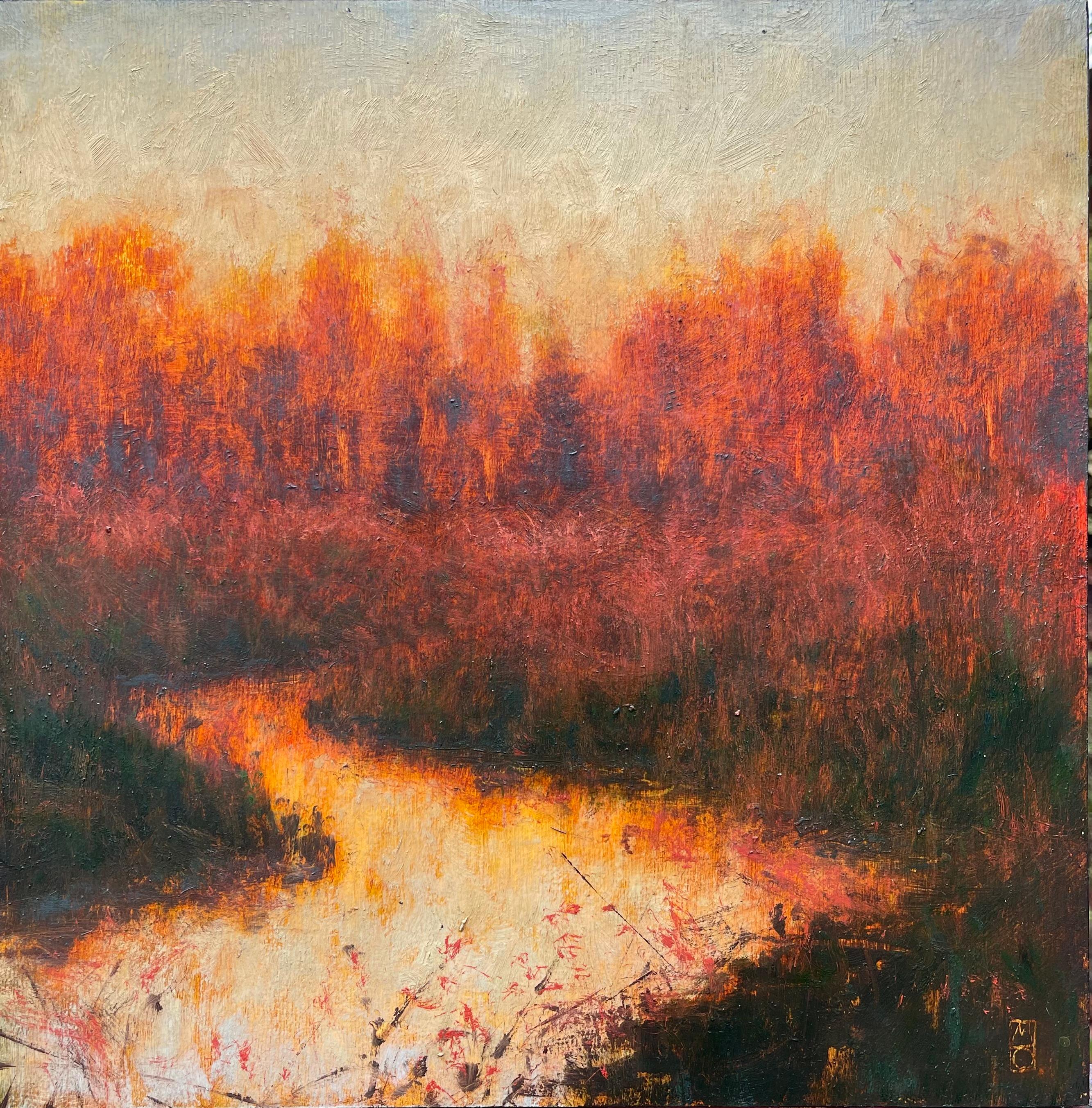 Michael Orwick - Quiet Embers, Oil Painting For Sale at 1stDibs