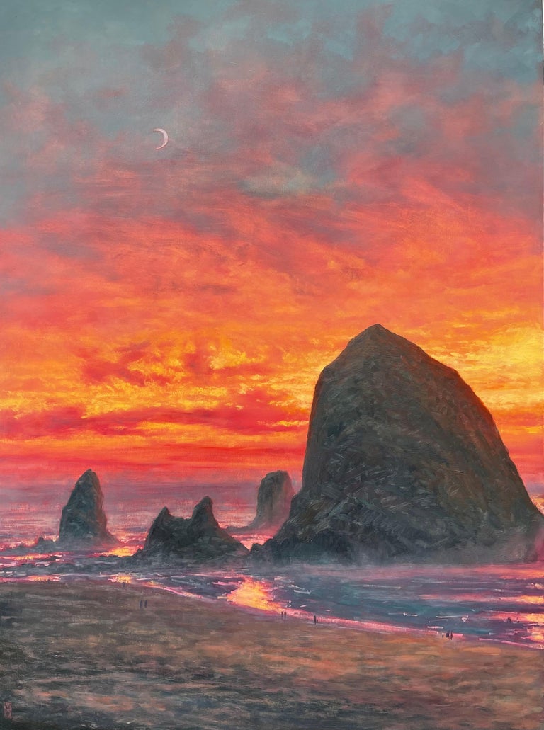 Michael Orwick - Little Moon, Oil Painting For Sale at 1stDibs