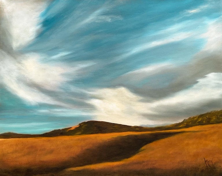 Mandy Main - Aerial Dynamics VIII, Oil Painting For Sale at 1stDibs