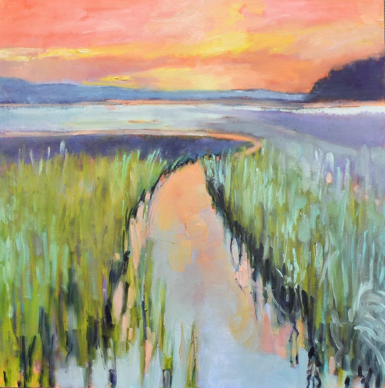 Mary Pratt - Fiery Sky, Oil Painting For Sale at 1stDibs