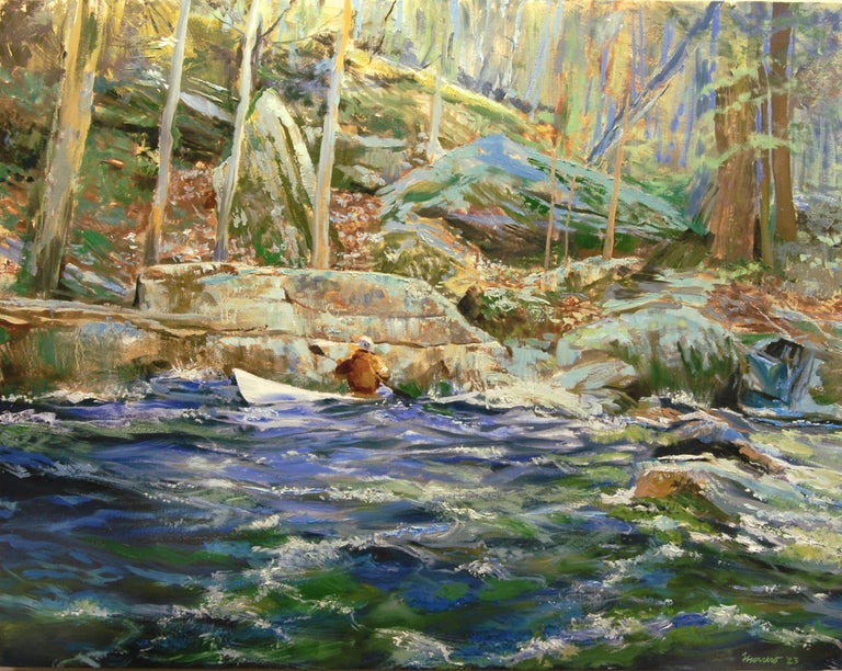 Onelio Marrero - Approaching the Chute, Oil Painting For Sale at 1stDibs