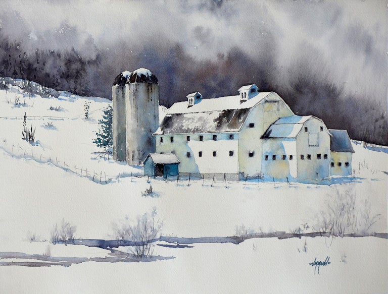 Judy Mudd - Winter in Utah, Original Painting For Sale at 1stDibs