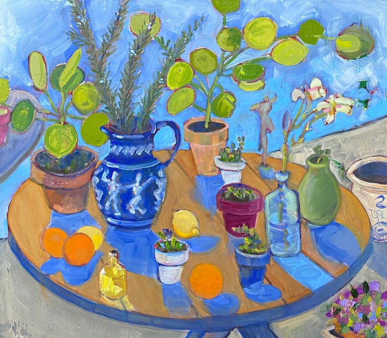 James Hartman - Garden Still Life, Oil Painting For Sale at 1stDibs