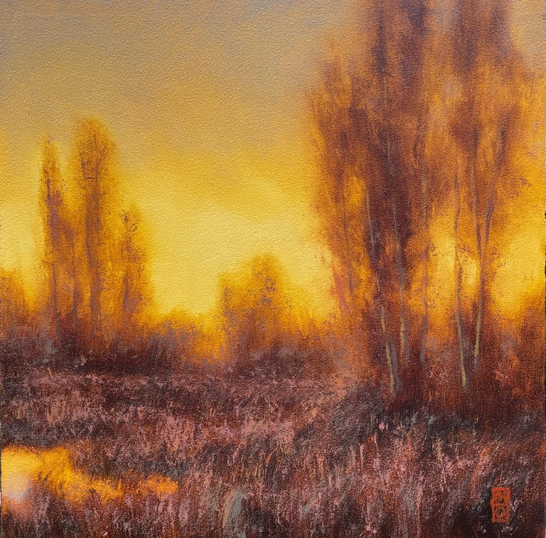 Michael Orwick - Golden Engagement, Oil Painting For Sale at 1stDibs