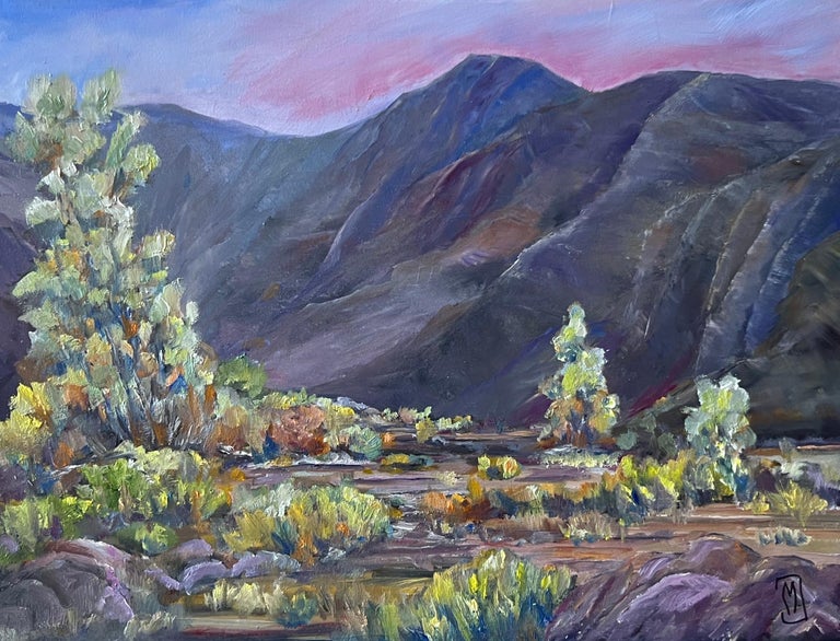 Marilyn Froggatt - Smoke Trees in Box Canyon, Oil Painting For Sale at ...