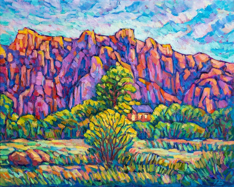 Tao Bai - Quiet Valley, Oil Painting For Sale at 1stDibs