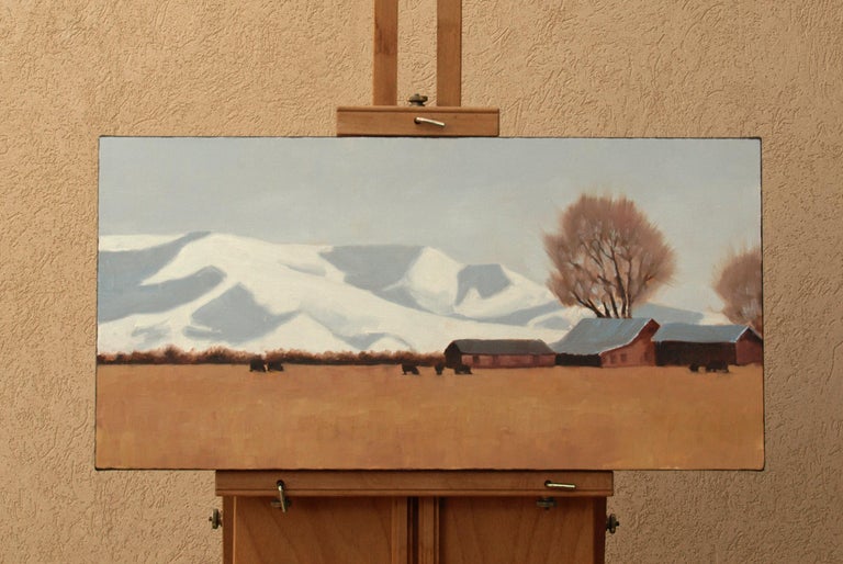 Rodgers Naylor - Winter Shapes, Oil Painting For Sale at 1stDibs