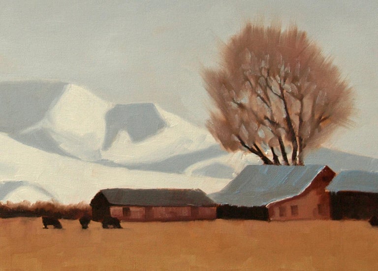 Rodgers Naylor - Winter Shapes, Oil Painting For Sale at 1stDibs