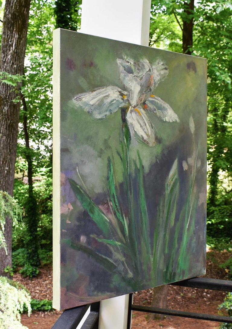 Mary Pratt - White Iris, Oil Painting For Sale at 1stDibs