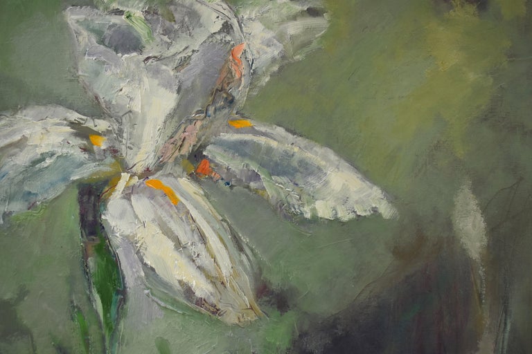 Mary Pratt - White Iris, Oil Painting For Sale at 1stDibs