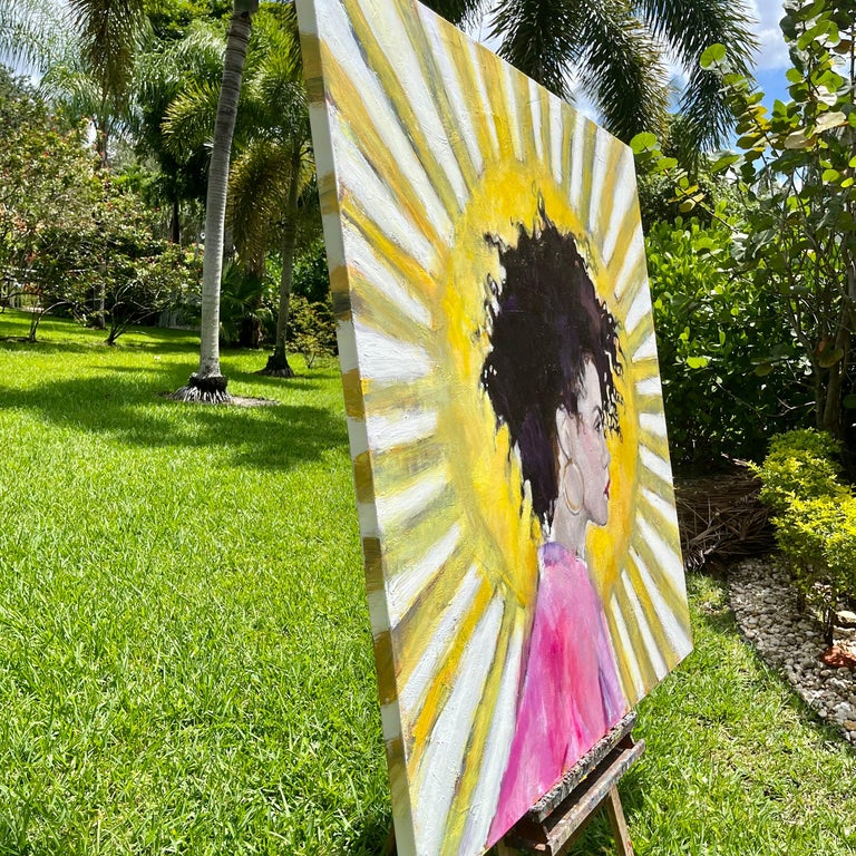 Nava Lundy - Hello Sunshine, Original Painting For Sale at 1stDibs