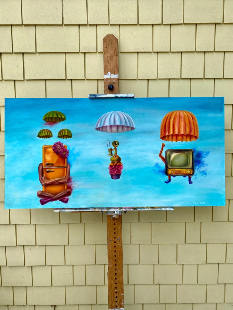 Diane Flick - Anyone Fancy a Fresca?, Oil Painting For Sale at 1stDibs