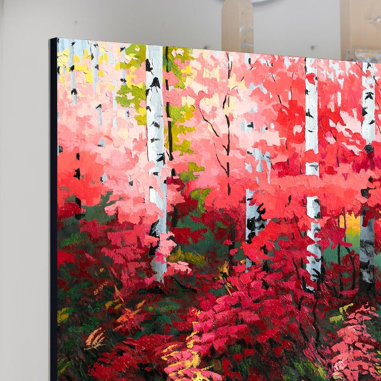 Stanislav Sidorov - Ruby Red Autumn, Oil Painting For Sale at 1stDibs
