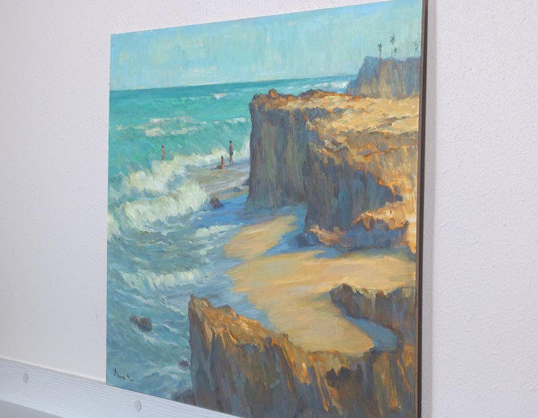 Aruna Rao - Rocky Shores, Oil Painting For Sale at 1stDibs