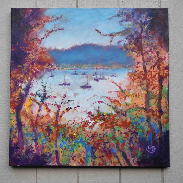 Kip Decker - Autumn Harbor, Original Painting For Sale at 1stDibs