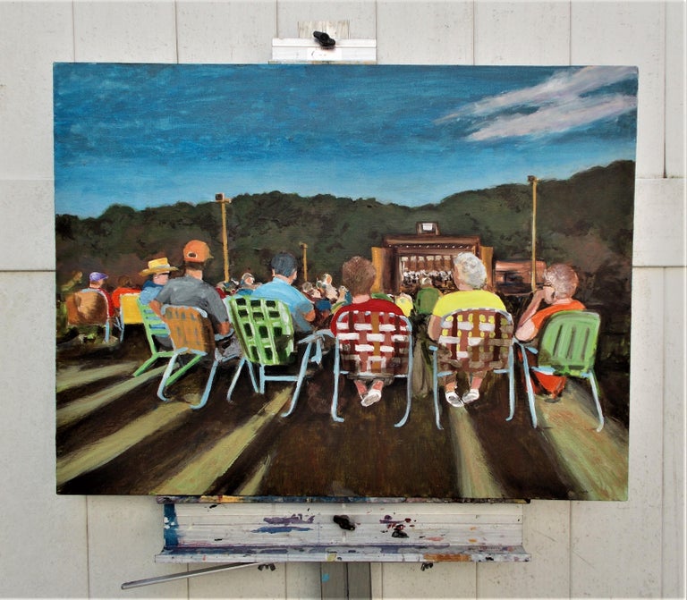 Benjamin Thomas - Summer Symphony, Original Painting For Sale at 1stDibs
