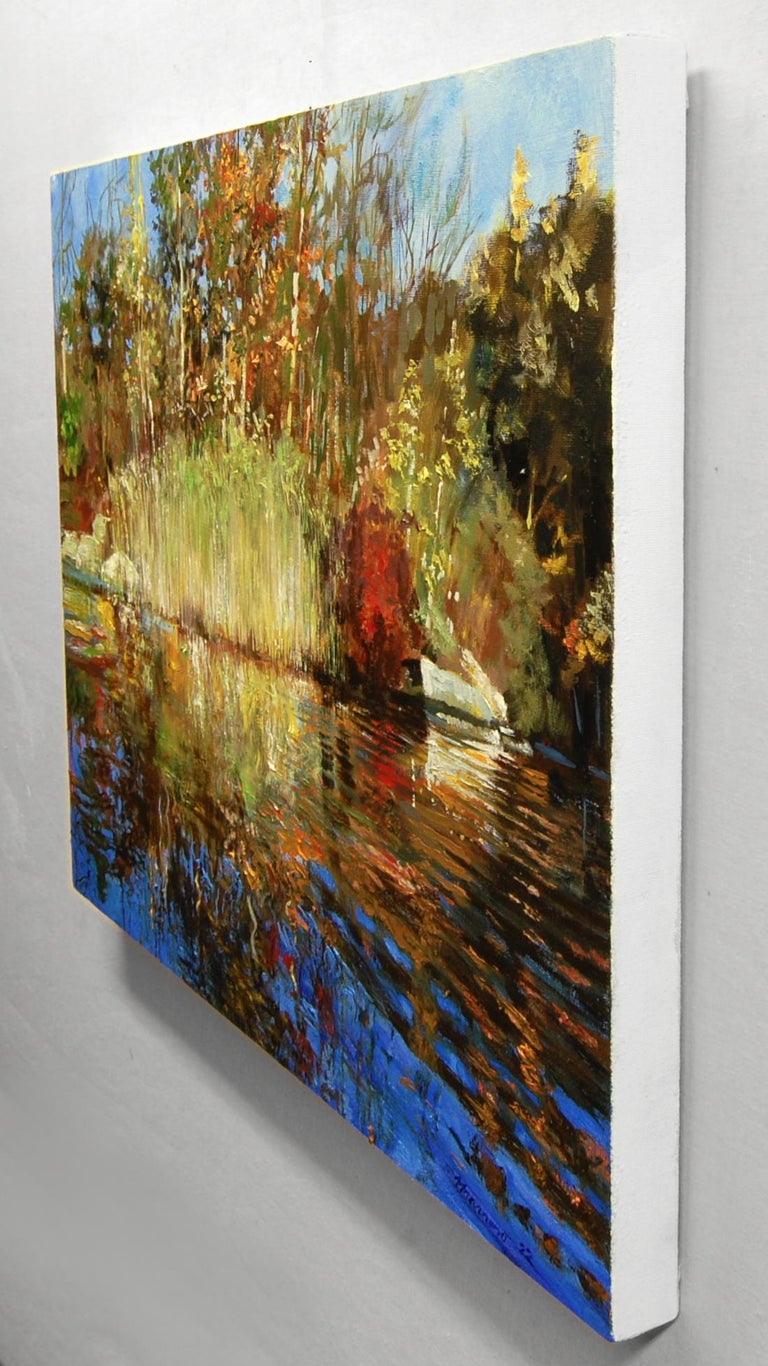 Onelio Marrero - Reeds and Reflections, Oil Painting For Sale at 1stDibs