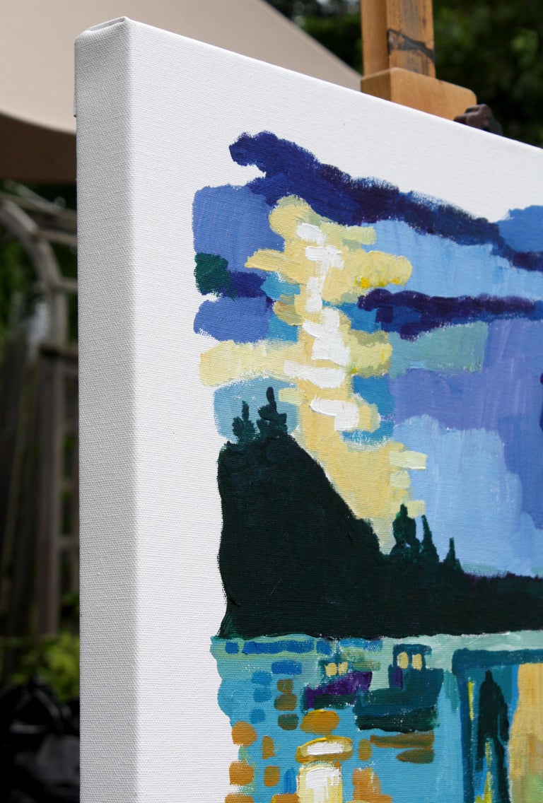 Robert Hofherr - Southwest Harbor, Original Painting For Sale at 1stDibs