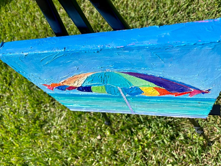 Nava Lundy - Under the Rainbow Umbrella, Original Painting For Sale at ...