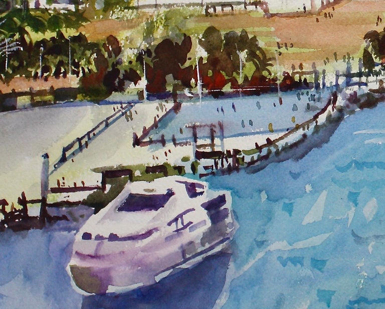 Joe Giuffrida - Miami Beach, Original Painting For Sale at 1stDibs