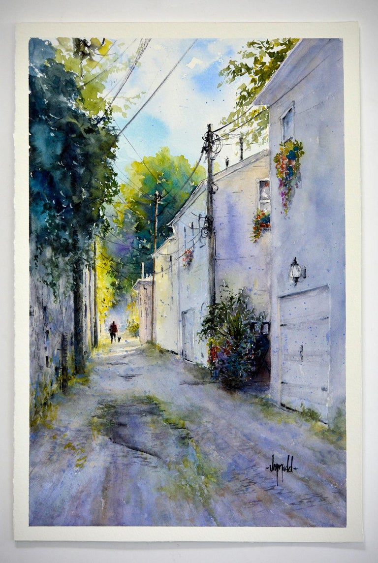 Judy Mudd - Cool Alley, Original Painting For Sale at 1stDibs