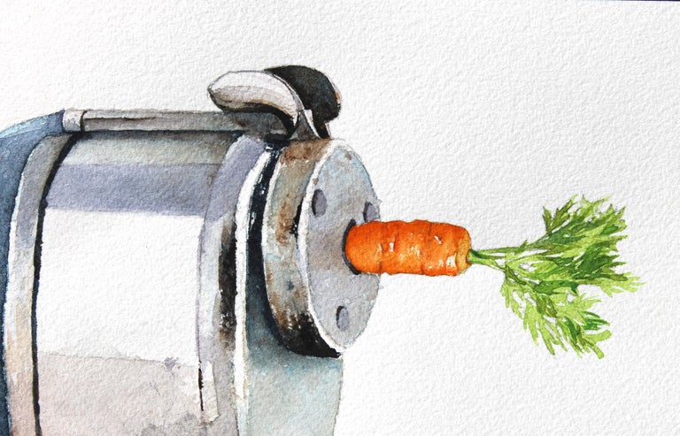 Dwight Smith - Shredded Carrot, Original Painting For Sale at 1stDibs