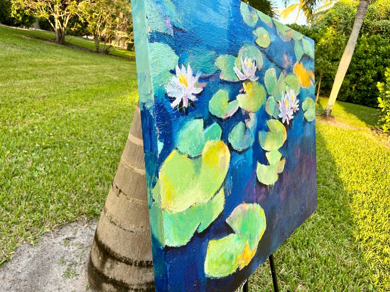 Nava Lundy - Reaching Nirvana, Original Painting For Sale at 1stDibs