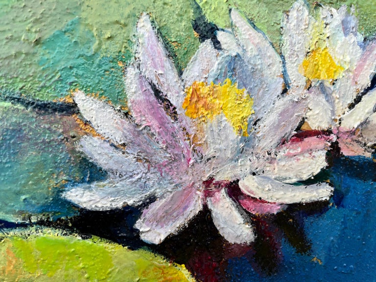 Nava Lundy - Reaching Nirvana, Original Painting For Sale at 1stDibs