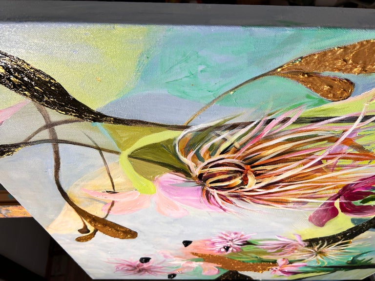 Julia Hacker - Floral Dance, Original Painting For Sale at 1stDibs