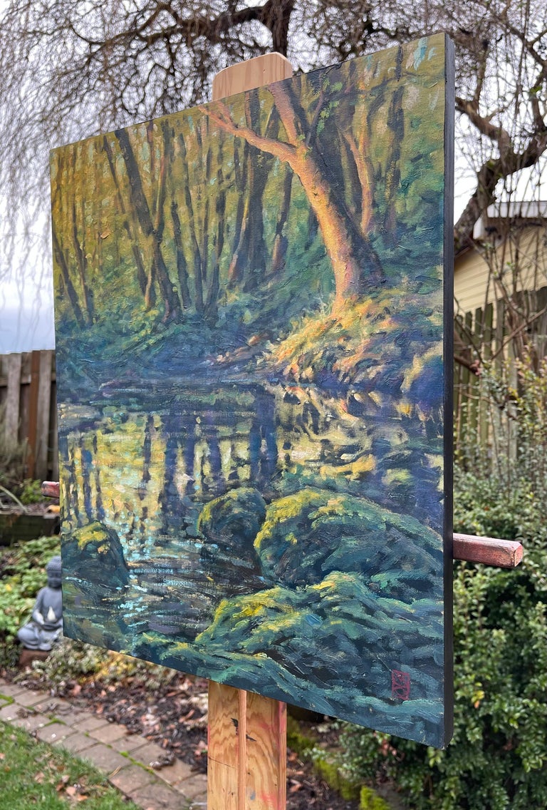 Michael Orwick - Creekside, Oil Painting For Sale at 1stDibs