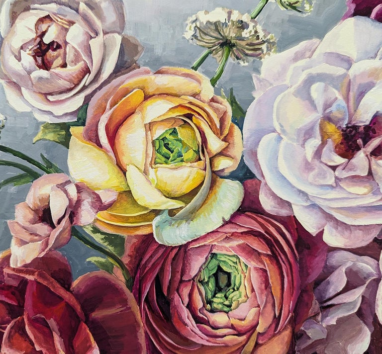 Jinny Tomozy - Blushing Tones, Original Painting For Sale at 1stDibs