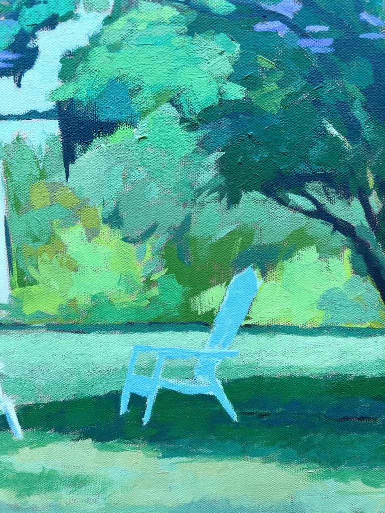 Brian McCarty - Purple Shrub, Oil Painting For Sale at 1stDibs