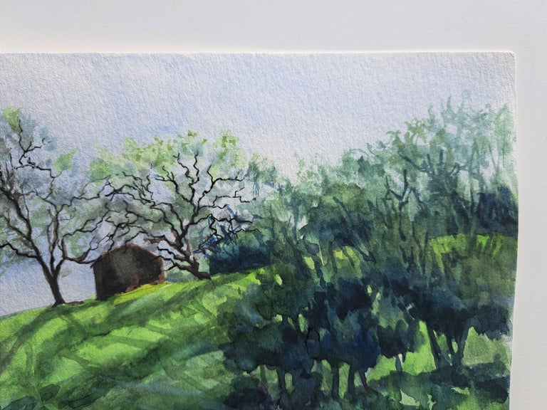 Catherine McCargar - Shadowed Hill Behind the Barn, Original Painting ...