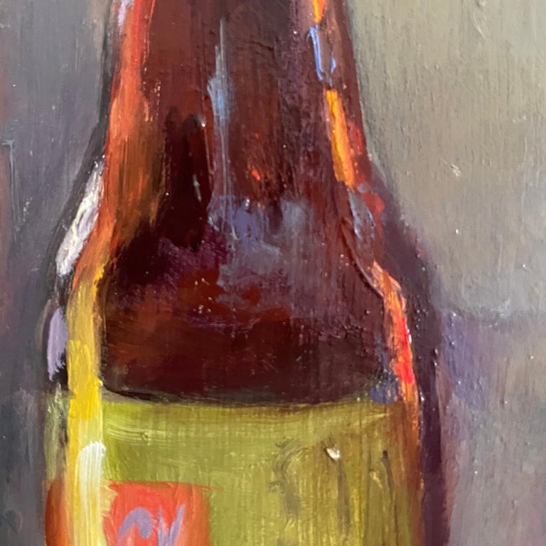 Lynne Tompkins Brice - Pretzels and Beer, Oil Painting For Sale at 1stDibs