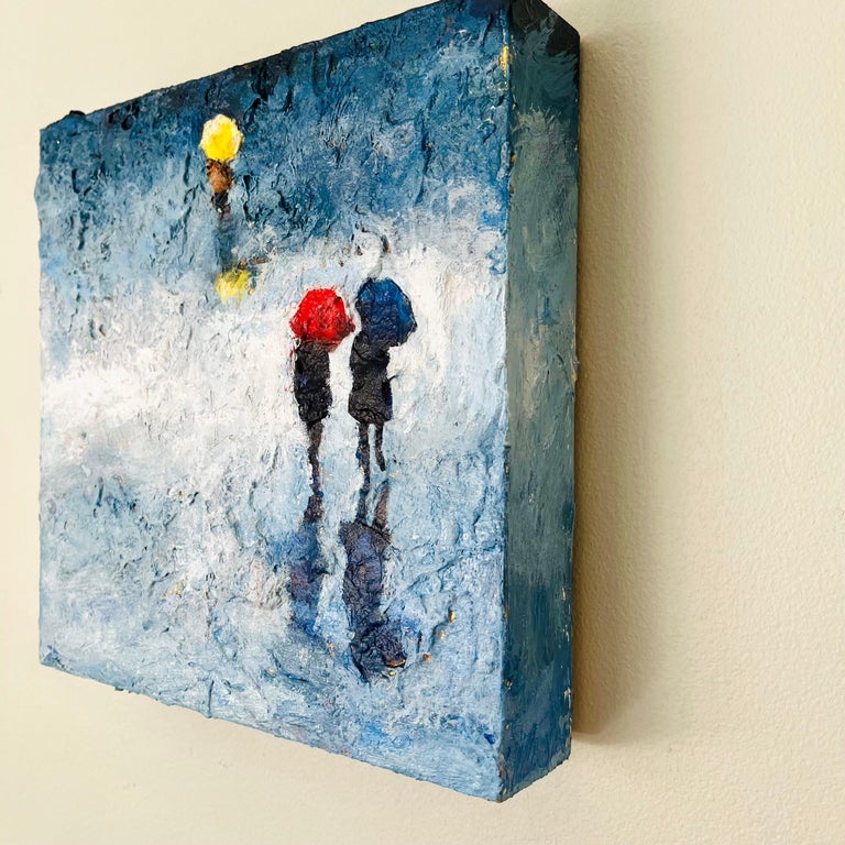 Nava Lundy - Serenade in Blue, Original Painting For Sale at 1stDibs