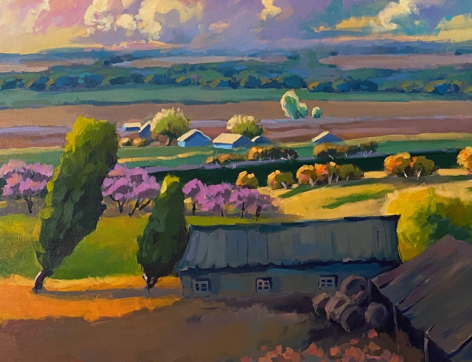 Sri Rao - Daylight's Embrace, Original Painting For Sale at 1stDibs