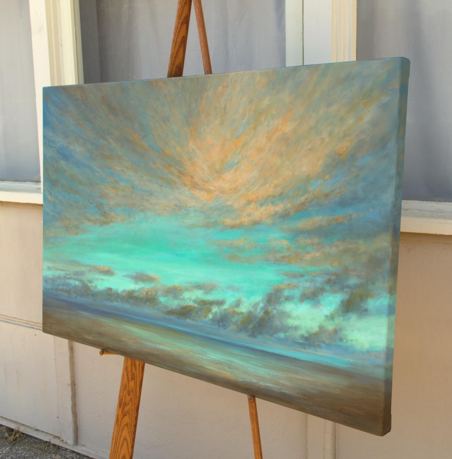 Sheila Finch - Coastal Clouds - Drifting, Oil Painting For Sale at 1stDibs