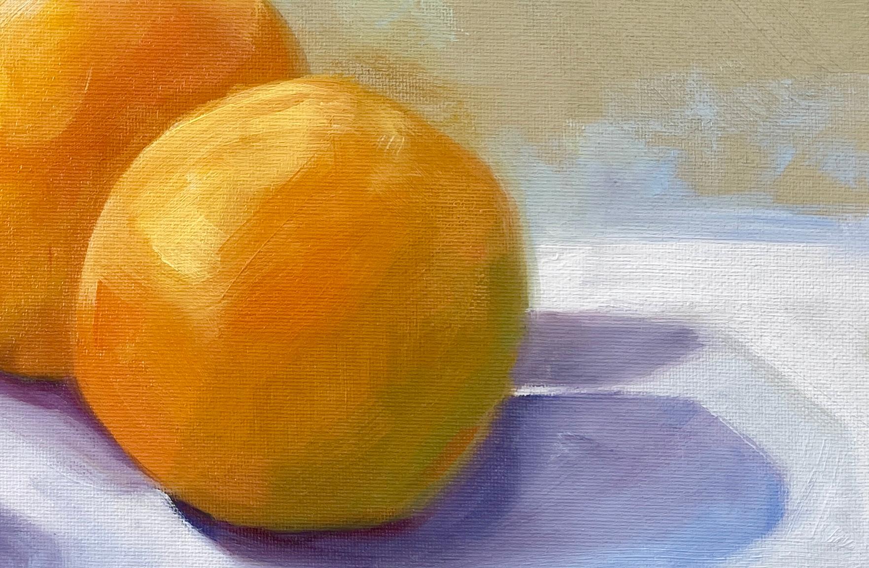 Malia Pettit - Three Navel Oranges, Oil Painting For Sale at 1stDibs